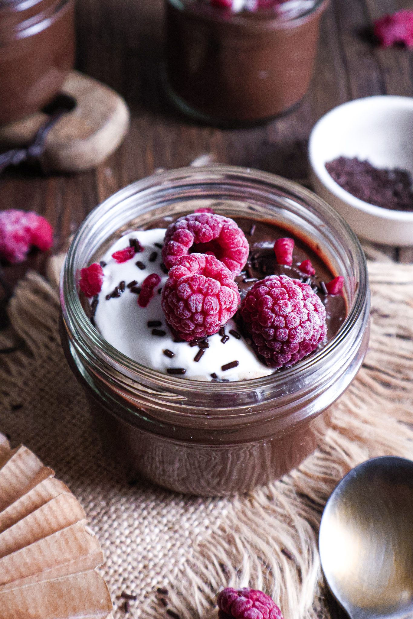 Crème Chocolat Vegan à l'Avocat / Vegan Creamy Avocado Mousse