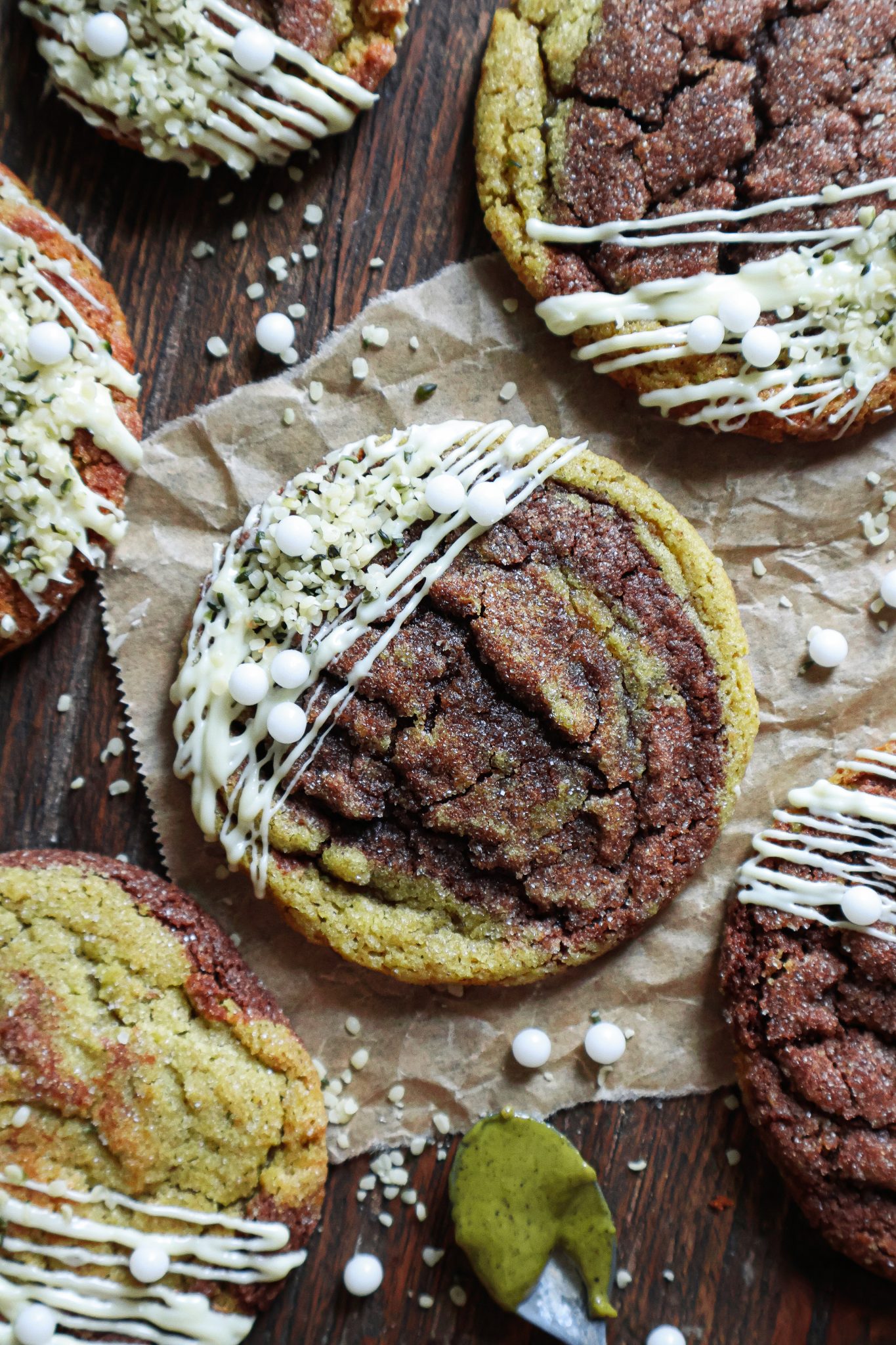 Cookies Vegan Chocolat Pistache / Vegan Chocolate & Pistachio Cookies