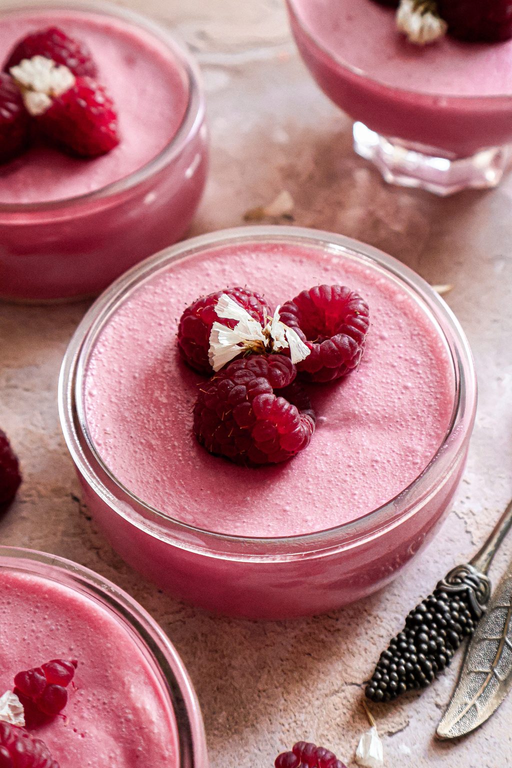 Mousse aux Framboises Vegan / Vegan Raspberry Mousse